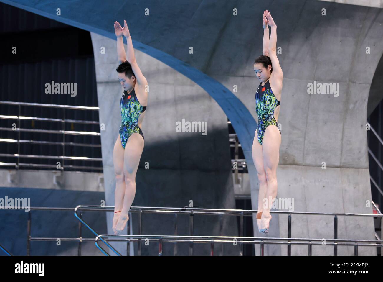 Tokyo Women's 3m synchronised Final at Tokyo Aquatics Centre, Tokyo ...