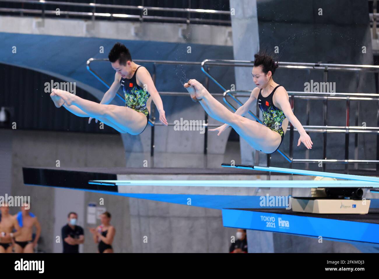 Tokyo Women's 3m synchronised Final at Tokyo Aquatics Centre, Tokyo ...