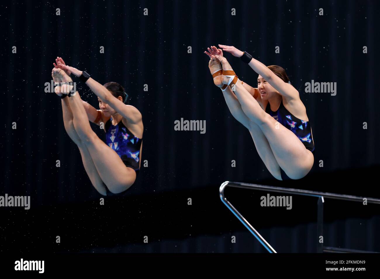 Tokyo Women's 10m synchronised Final at Tokyo Aquatics Centre, Tokyo ...