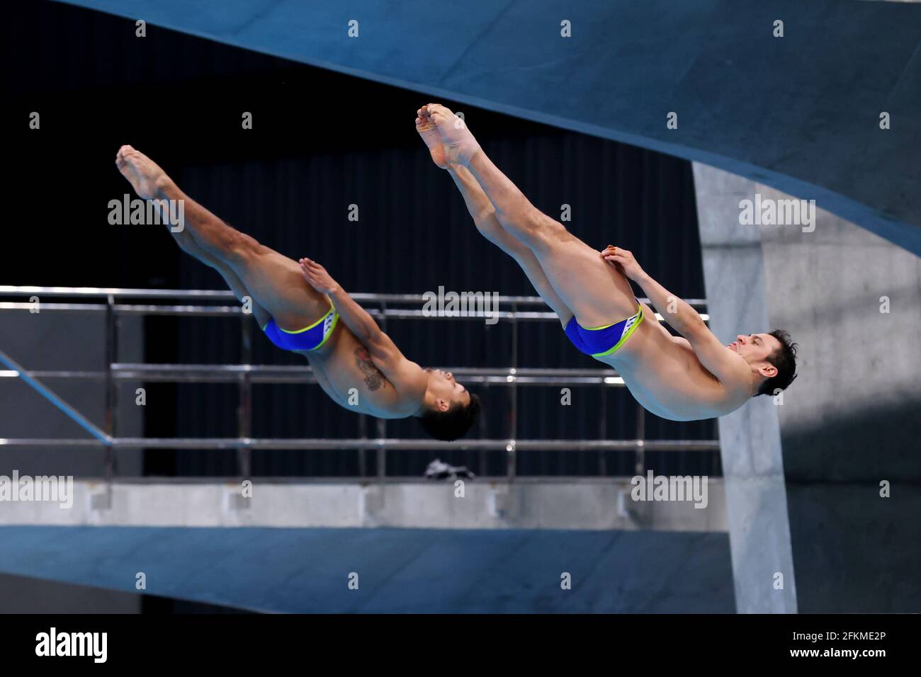 Tokyo Men's 3m synchronised Final at Tokyo Aquatics Centre, Tokyo ...