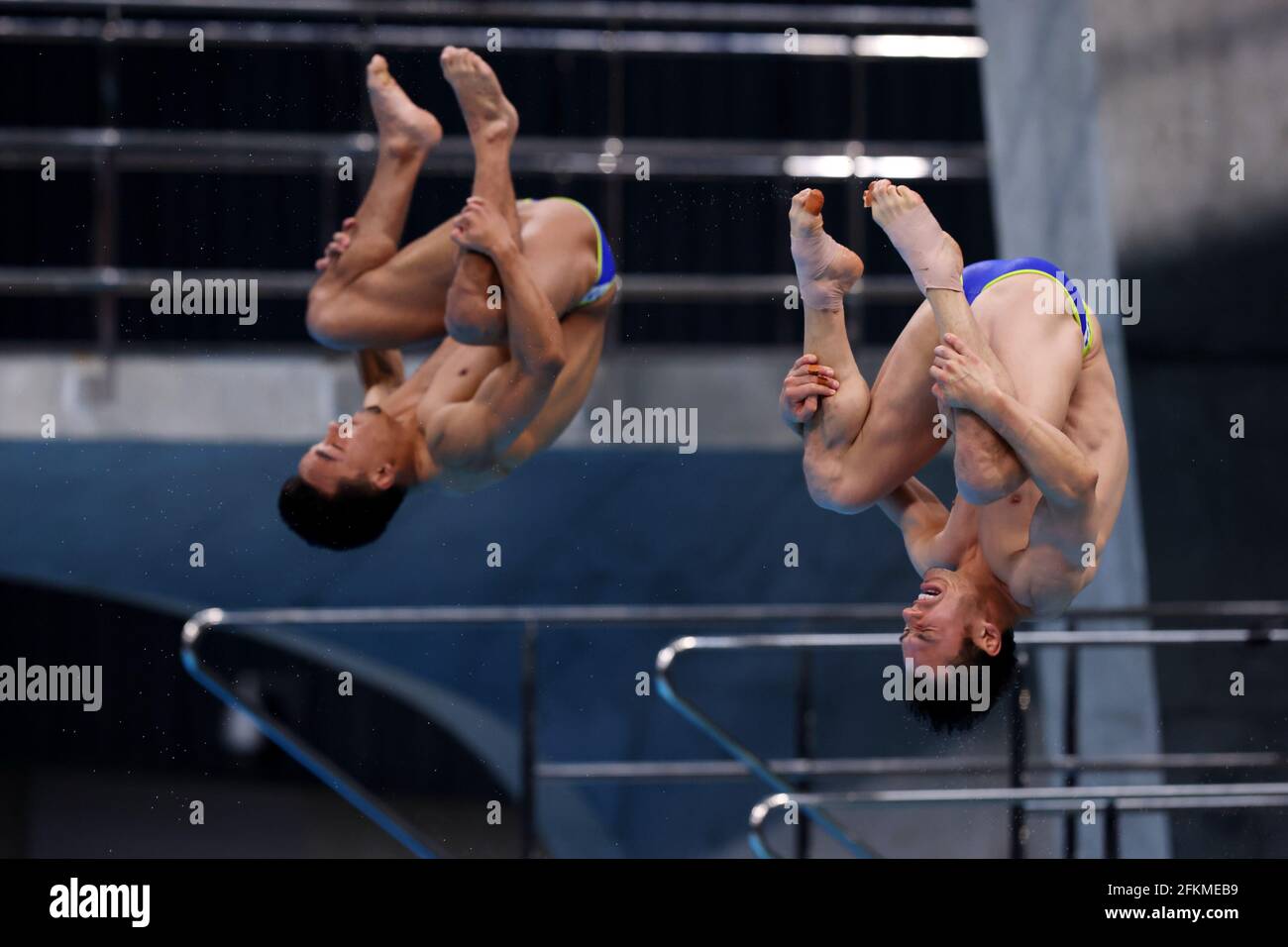 Tokyo Men's 3m synchronised Final at Tokyo Aquatics Centre, Tokyo ...