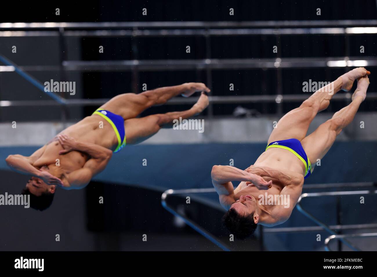 Tokyo Men's 3m synchronised Final at Tokyo Aquatics Centre, Tokyo ...