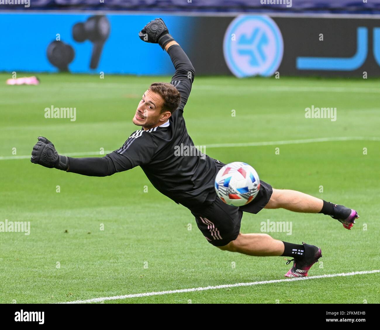 Nashville, TN, USA. 02nd May, 2021. Inter Miami goalkeeper, Dylan ...