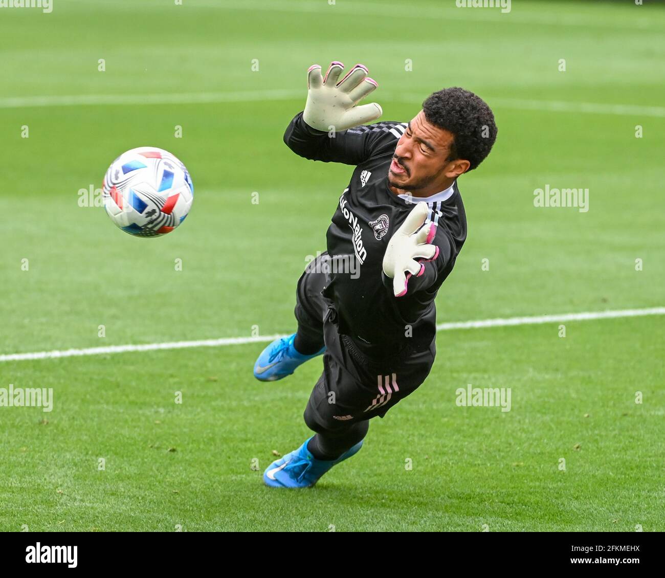 Nashville, TN, USA. 02nd May, 2021. Inter Miami goalkeeper, Drake ...