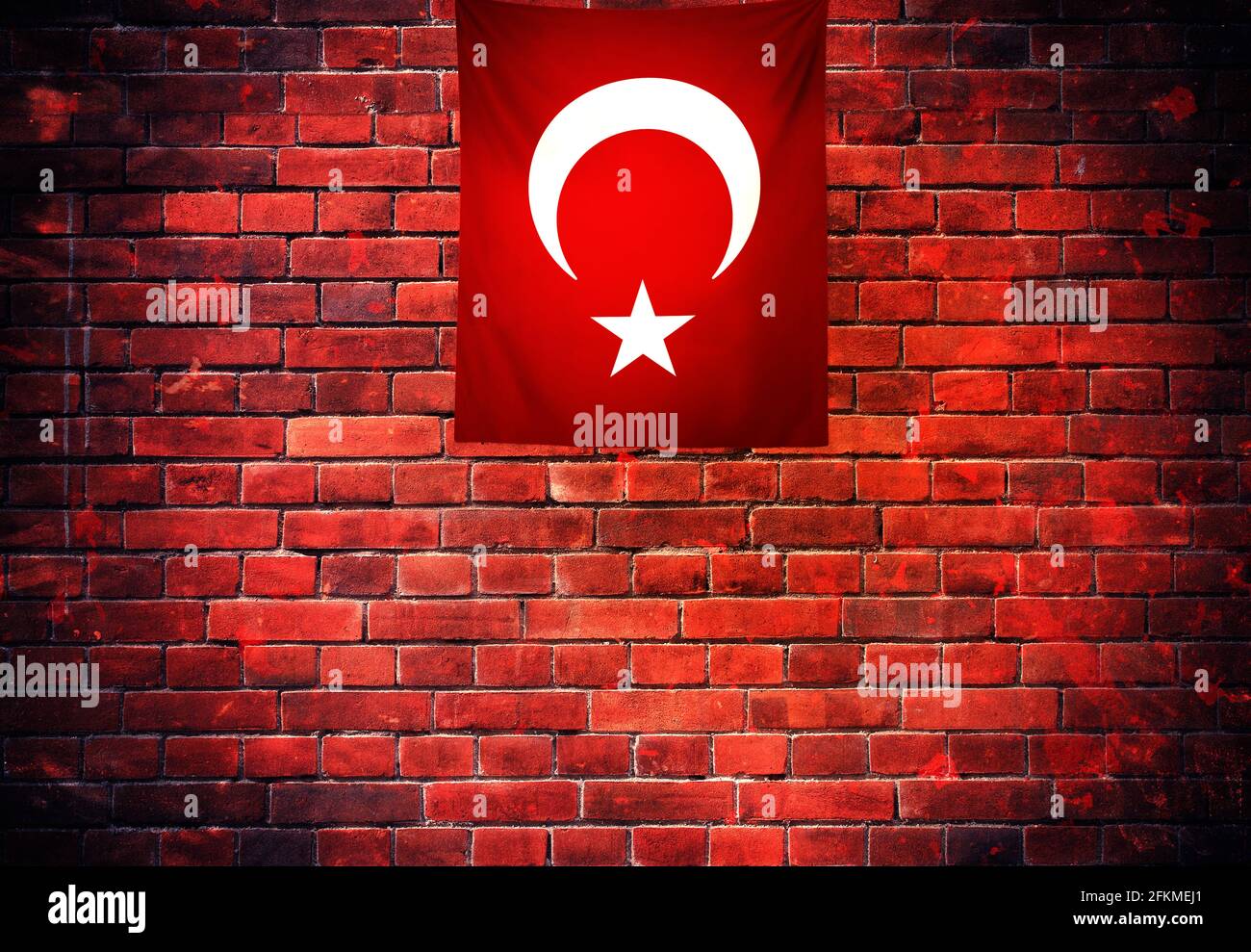 Turkish Flag, Flag design and presentation study - Turkey : 3D ...