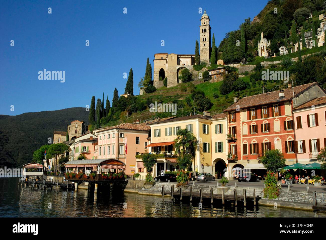 Morcote, Lake Lugano, Lake Lugano, Ticino, Switzerland Stock Photo - Alamy