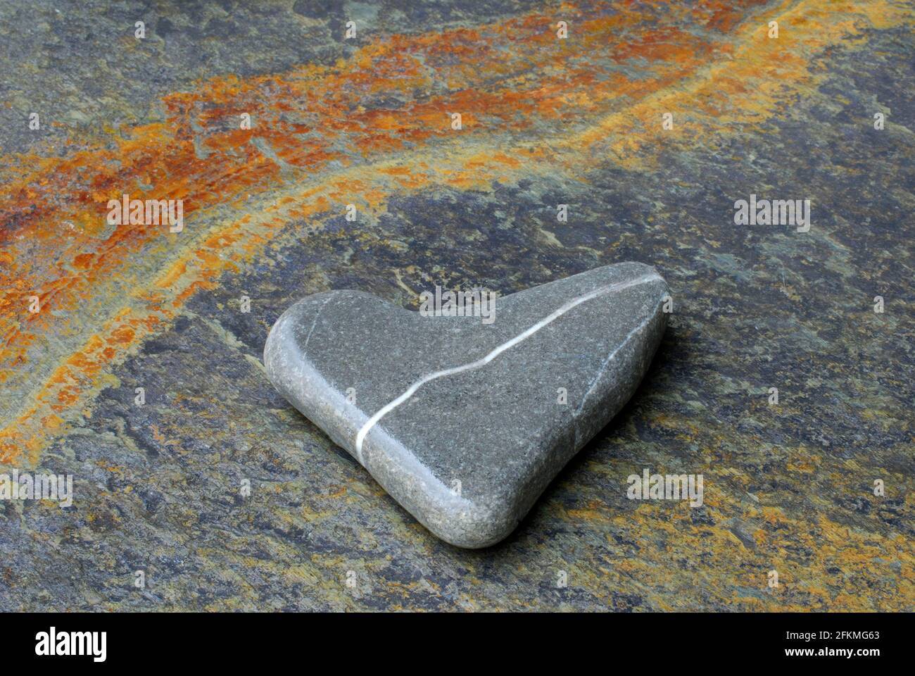 Heart-shaped stone, heart Stock Photo - Alamy