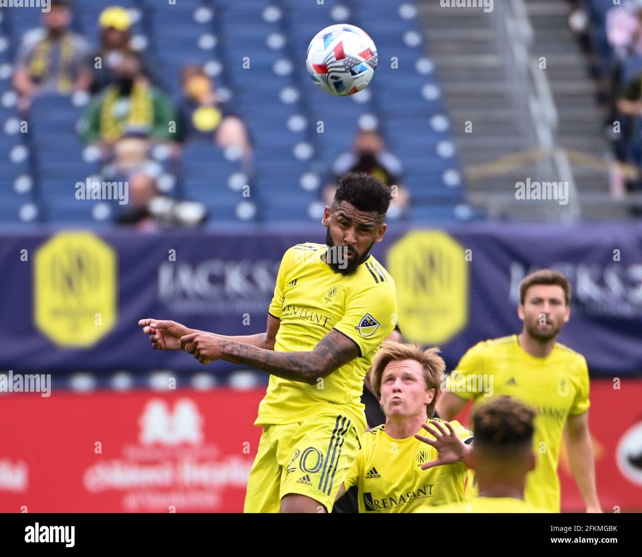 Nashville, TN, USA. 02nd May, 2021. Nashville midfielder, Anibal Godoy ...