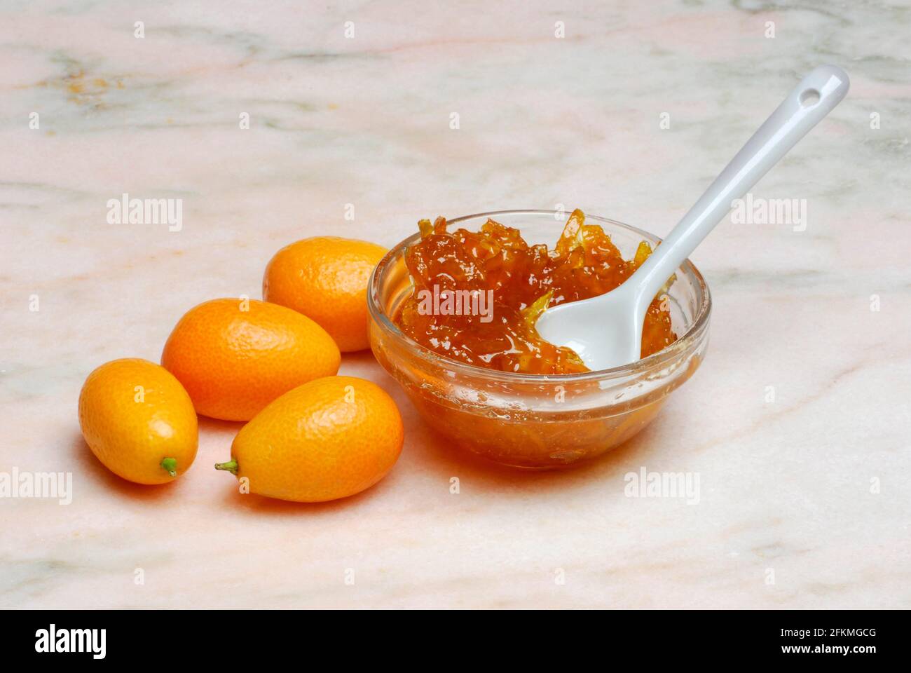 Kumquat-jam in shell, -jam, marmalade, fruit spread Stock Photo - Alamy
