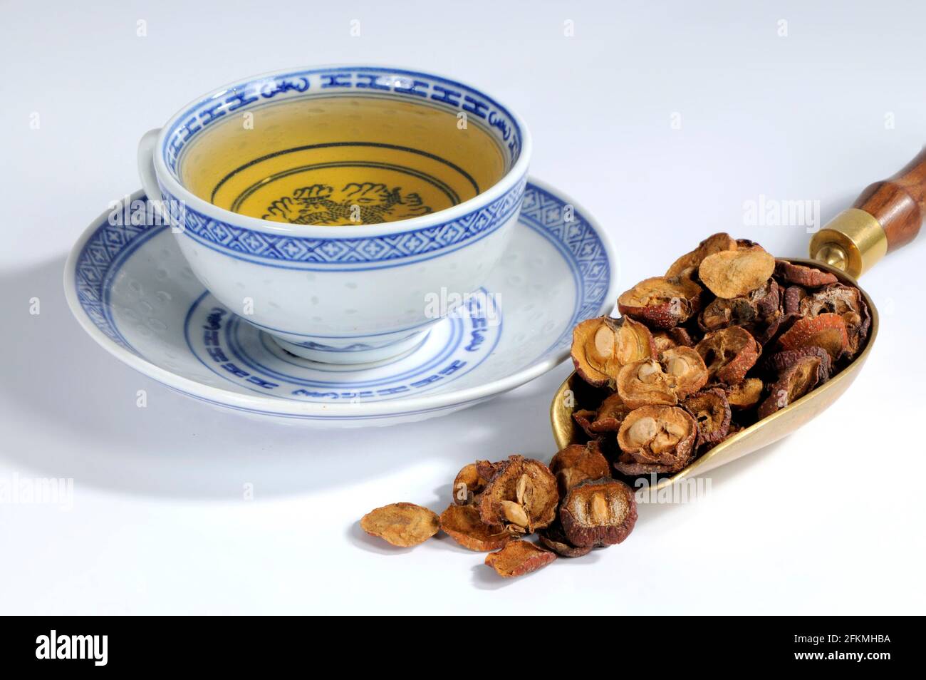 Cup of Hawthorn Berry Tea (Crataegi Fructus), Shan Zha, Hawthorn Berry ...