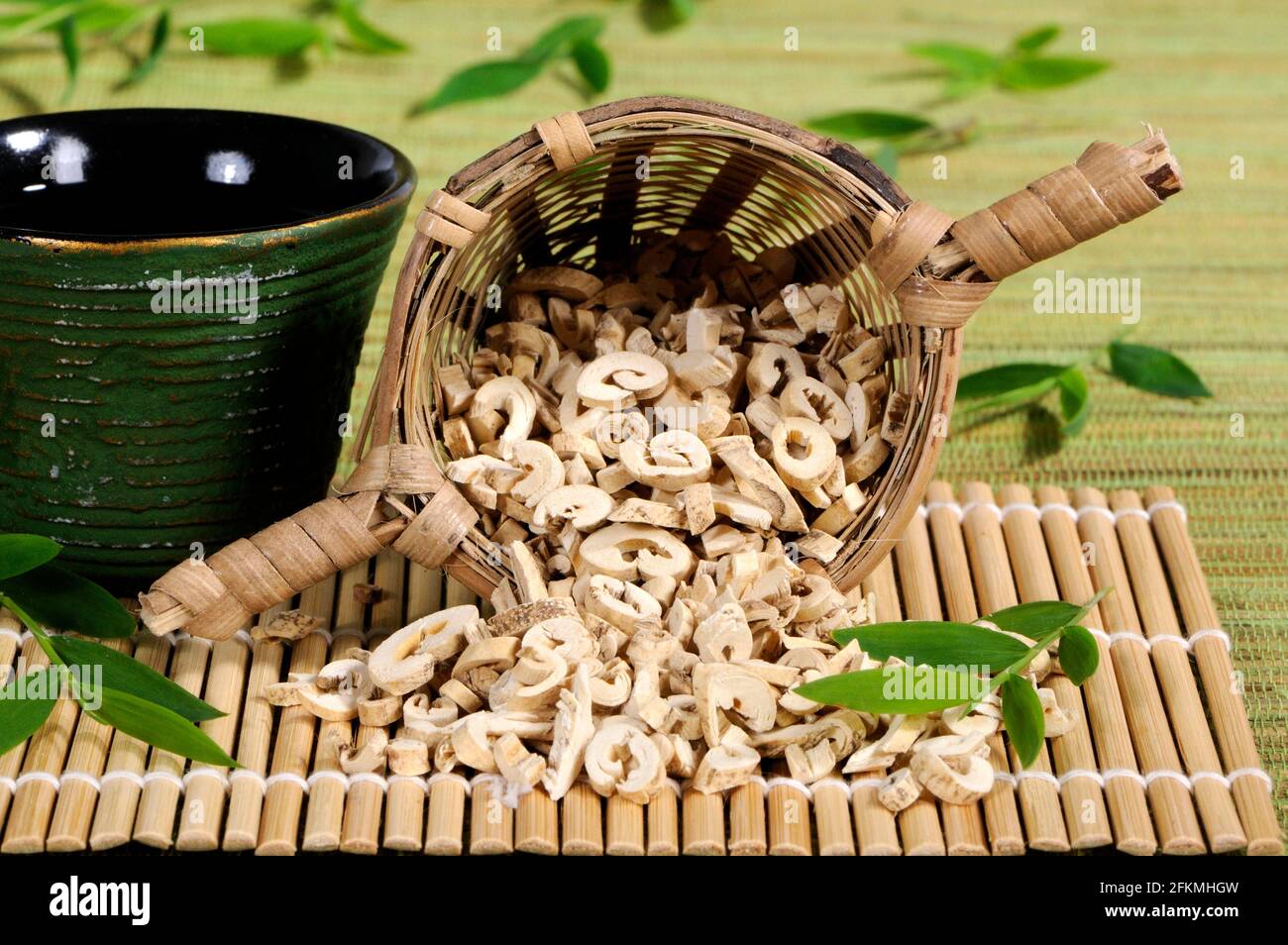 Cup of Diptam Root Bark Tea (Dictamni Cortex), Bai Xian Pi, Diptam Root ...