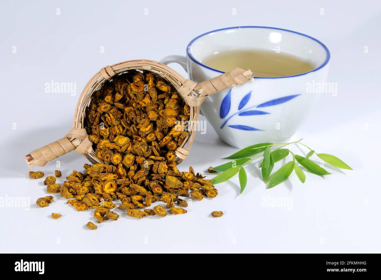 Cup of Golden Thread Root Tea (Coptidis Rhizoma), Huang Lian, Golden ...