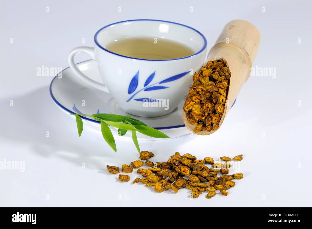 Cup of Golden Thread Root Tea (Coptidis Rhizoma), Huang Lian, Golden ...