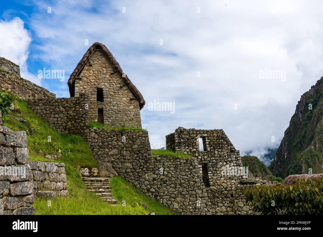 Machu Picchu in the Peruvian Andes is one of the New Seven Wonders of ...