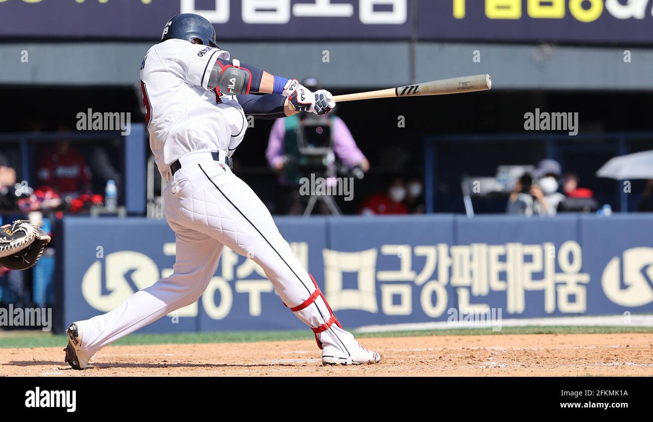 03rd May, 2021. Doosan Bears' Kim In-tae Kim In-tae of Doosan Bears ...