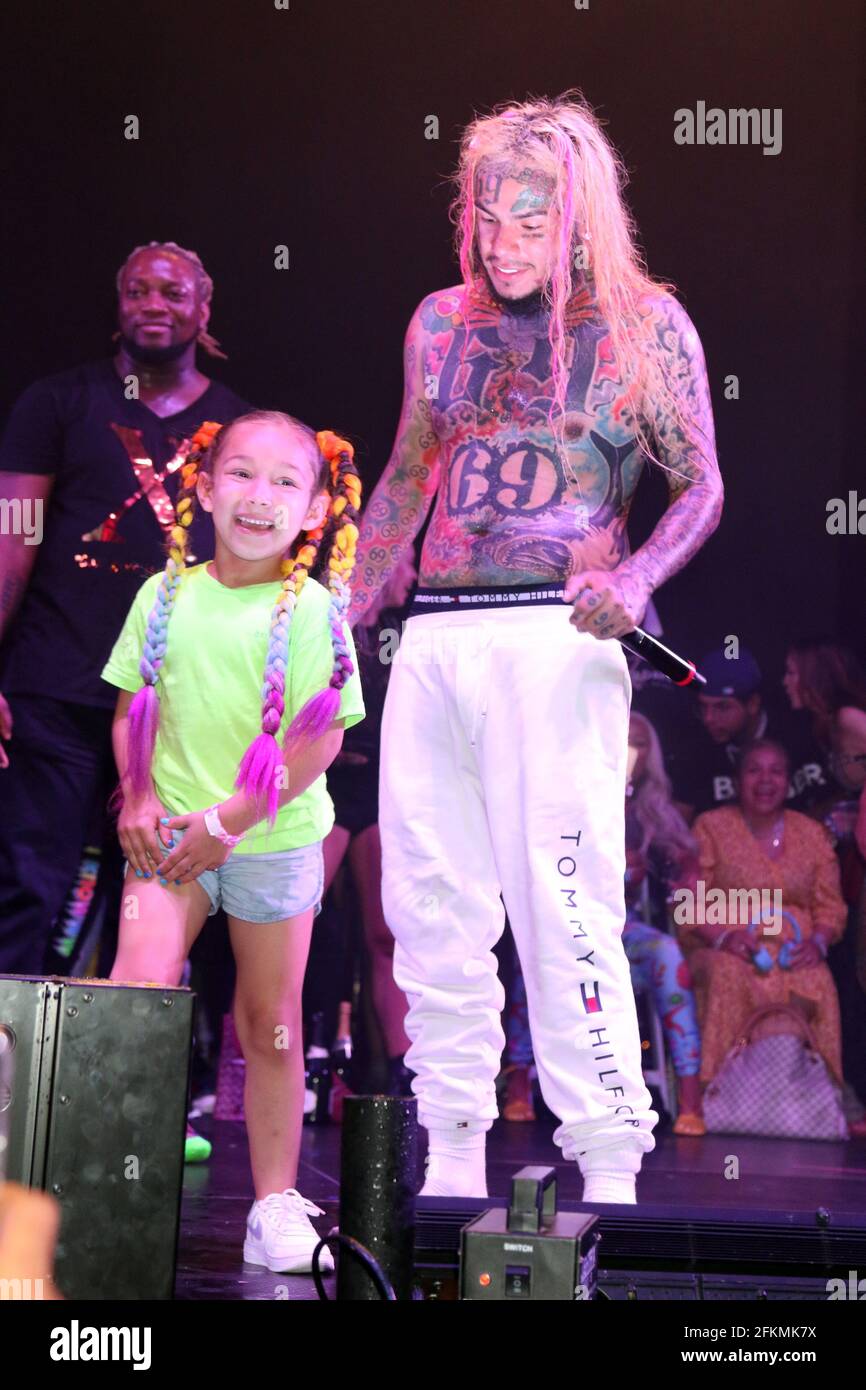 Miami, FL, USA. 1st May, 2021. 6ix9ine with fan at Trillerfest Miami at ...