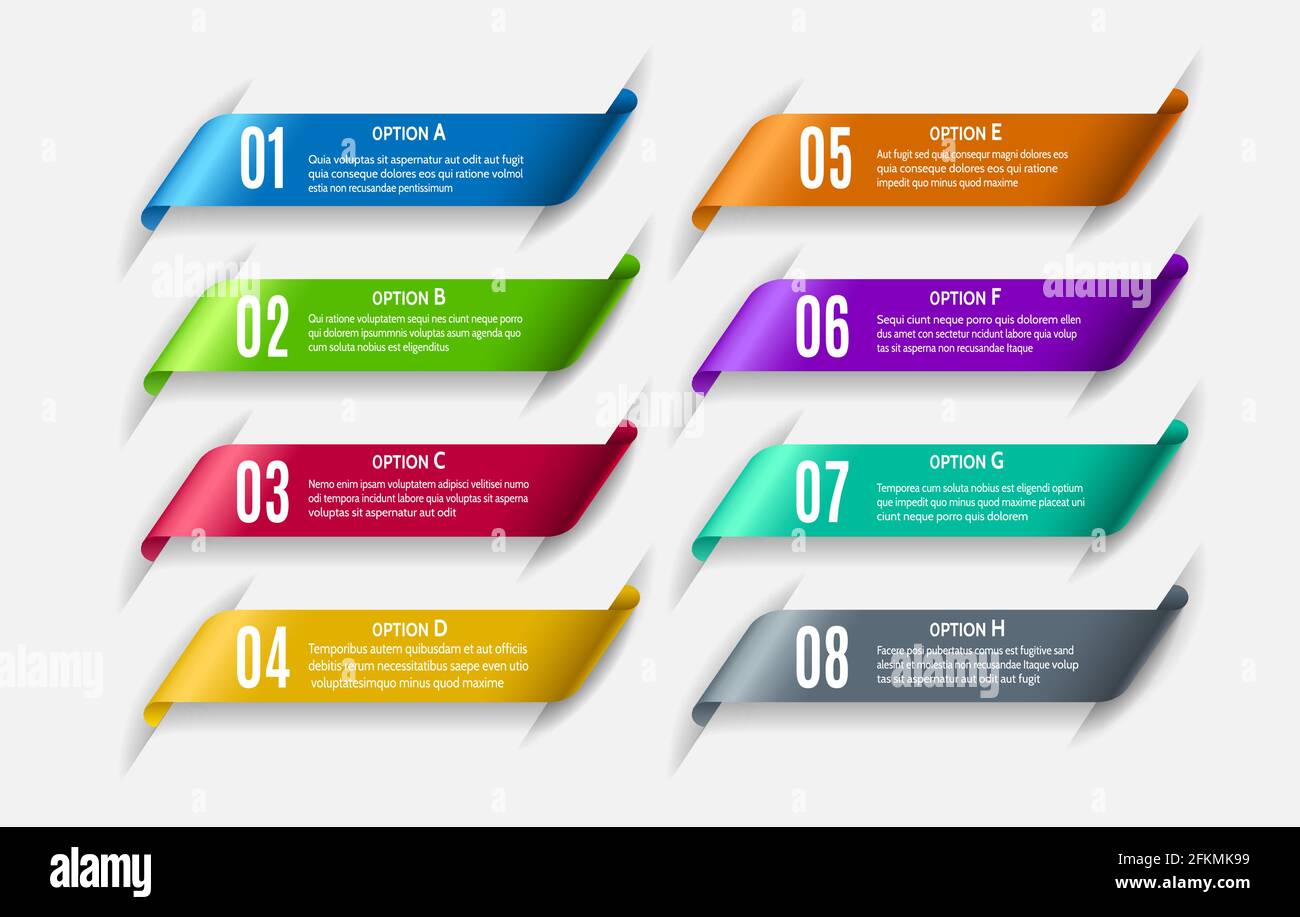 Infographic tabs vector hi-res stock photography and images - Alamy