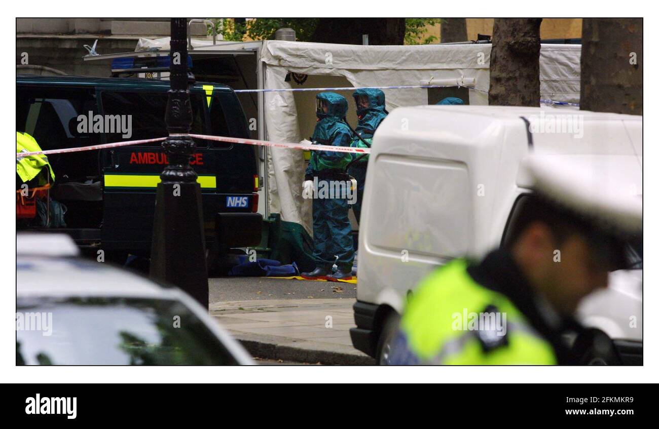 Hazmat Contamination Unit members at an incident AUG 2001 at DEFRA in ...