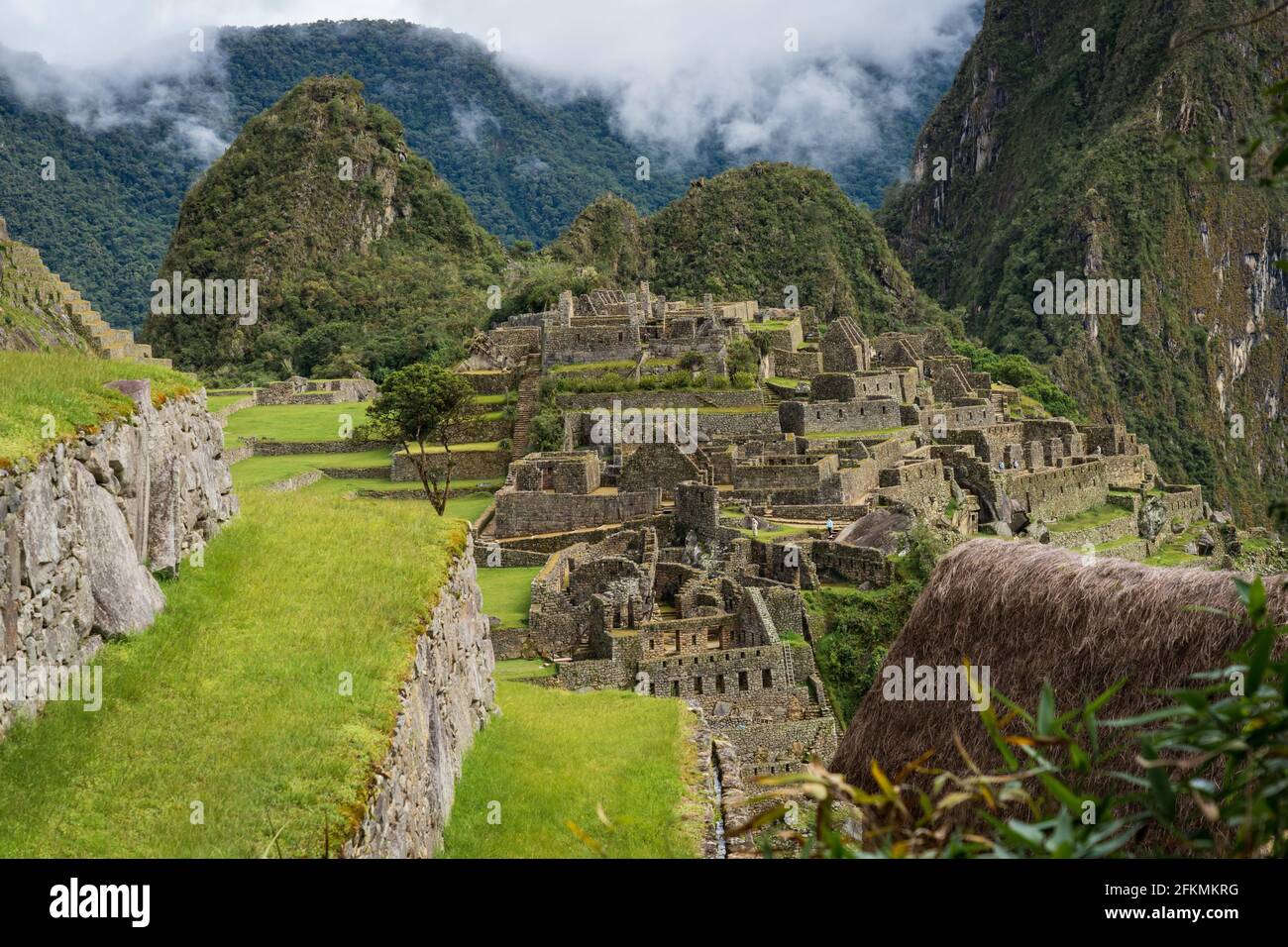 Machu Picchu in the Peruvian Andes is one of the New Seven Wonders of ...