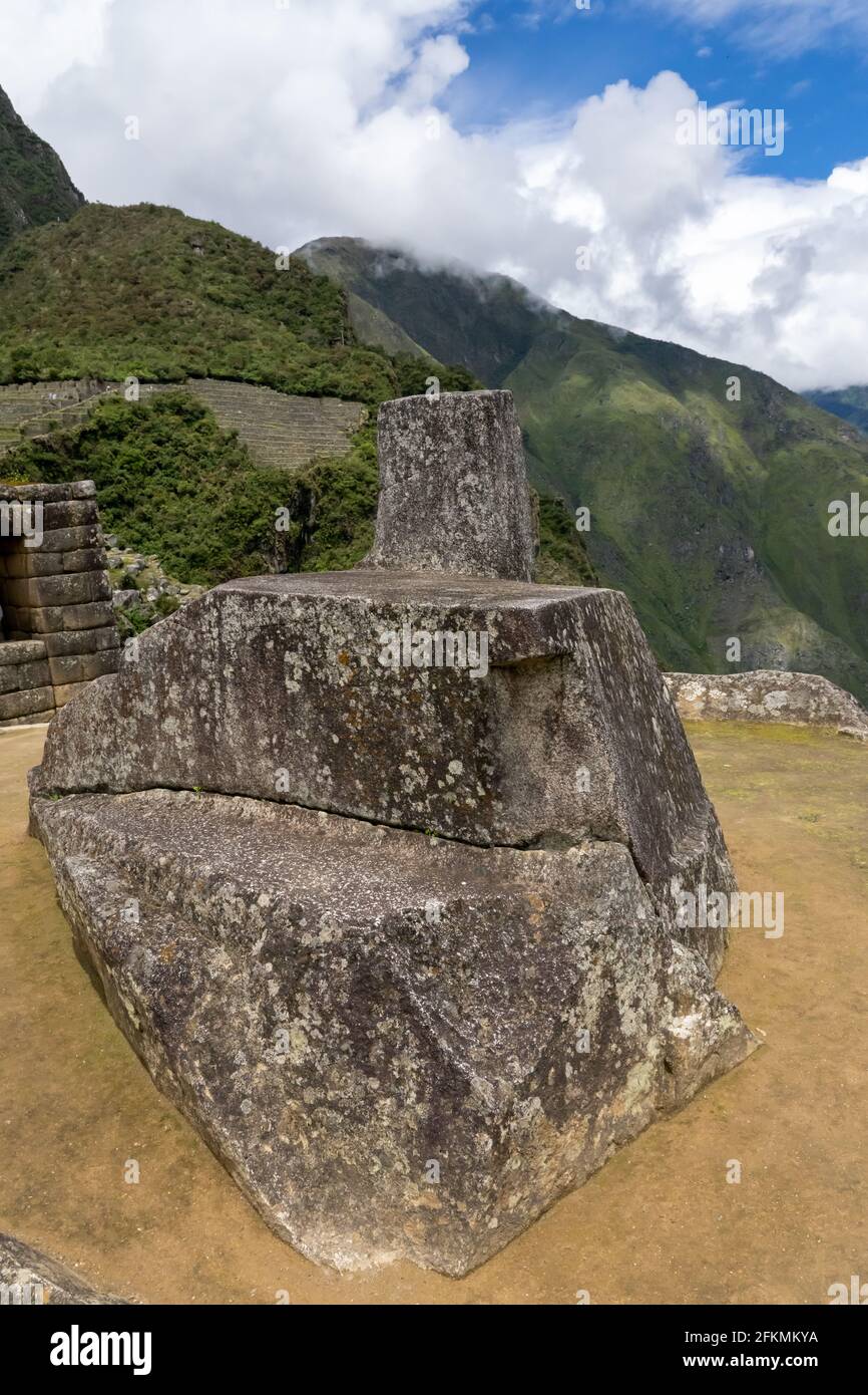 Machu Picchu in the Peruvian Andes is one of the New Seven Wonders of ...