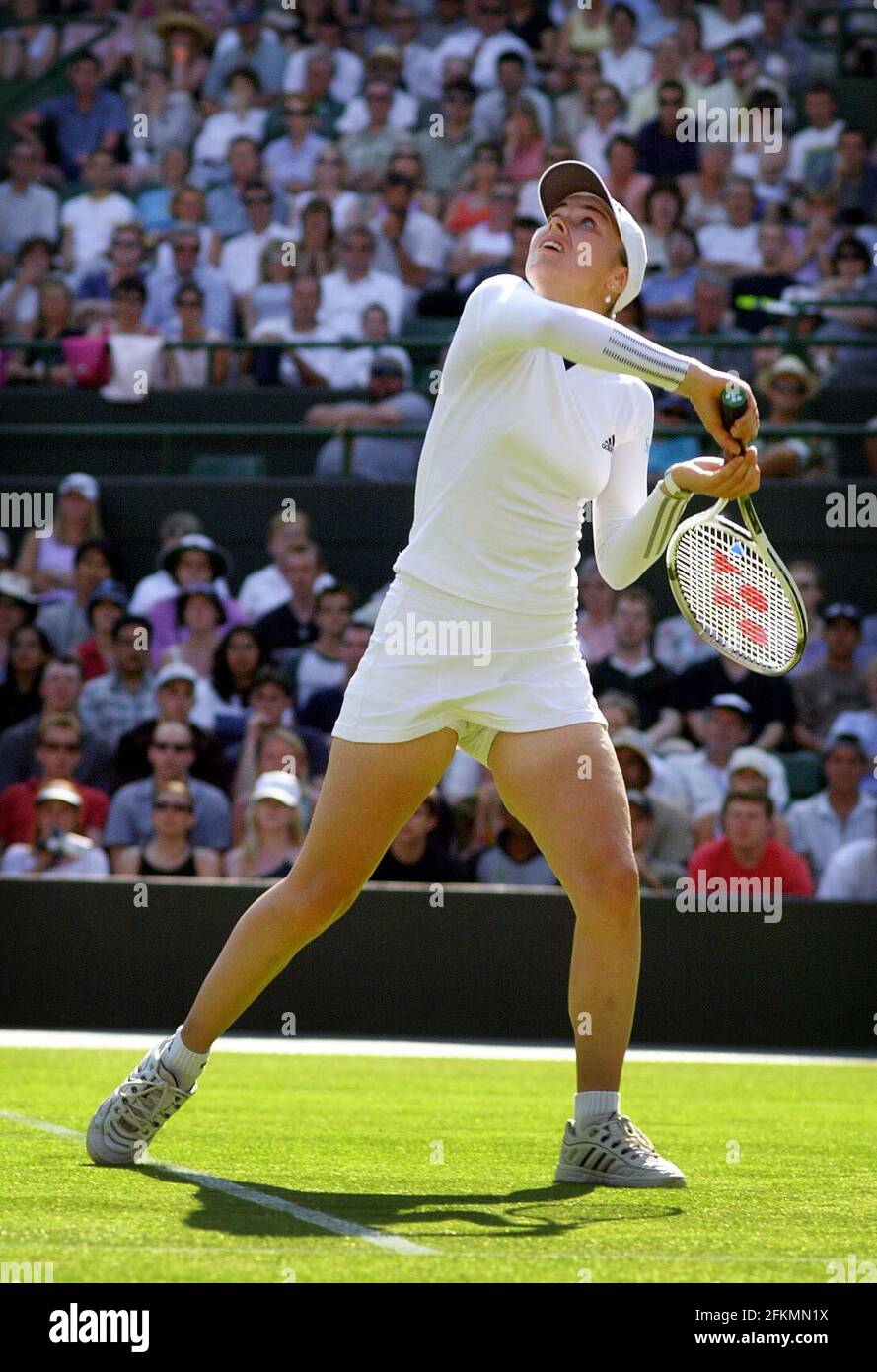 Wimbledon Tennis Championships June 2001Martina Hingis v Ruano Pascual ...