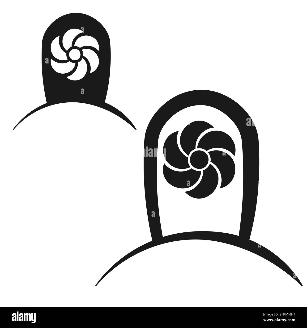 Windmills electric power generation Stock Vector Images - Alamy