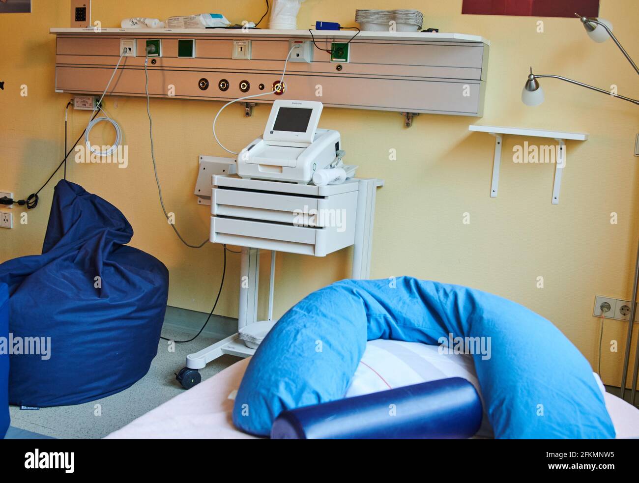 Berlin, Germany. 29th Apr, 2021. A digital CTG and different pillows ...