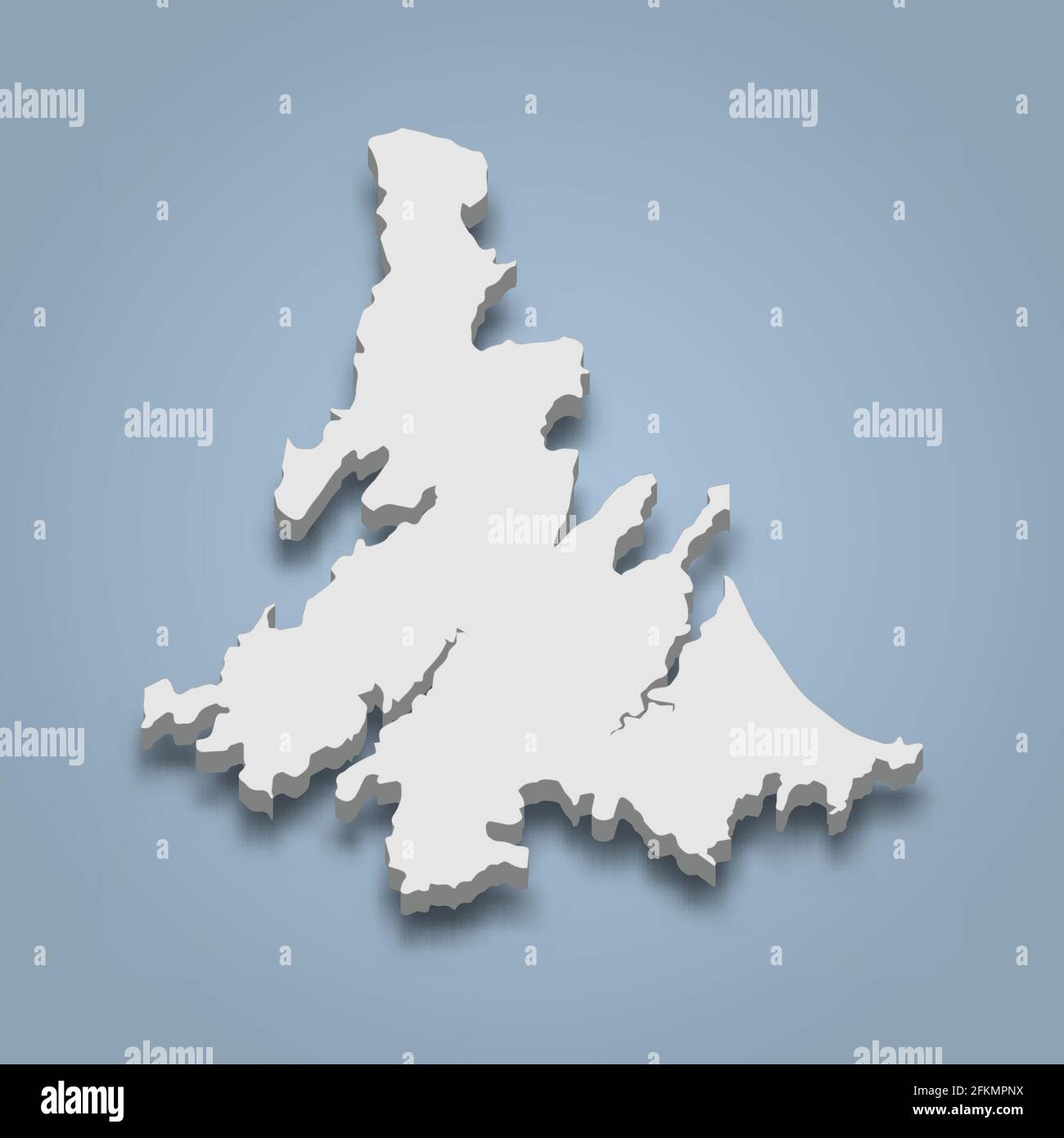 3d isometric map of Whitsunday is an island in Whitsunday Islands ...
