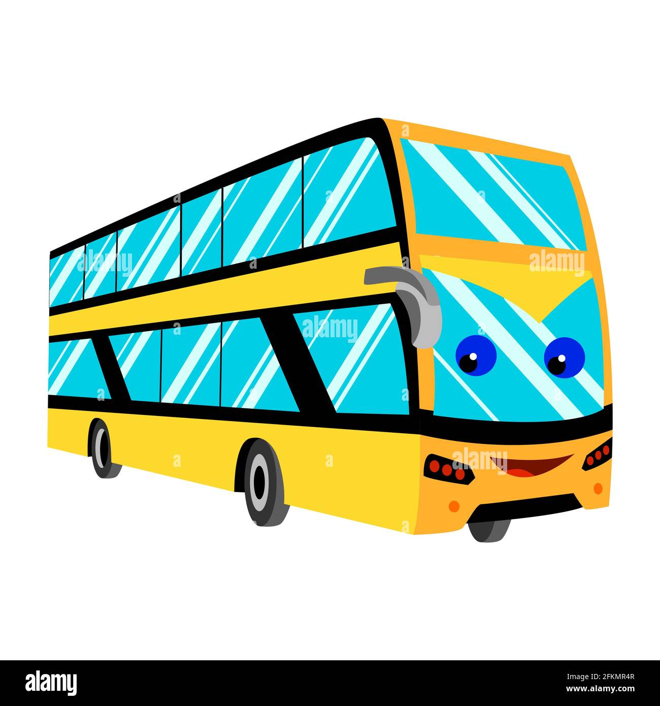 Double decker bus back Stock Vector Images - Alamy