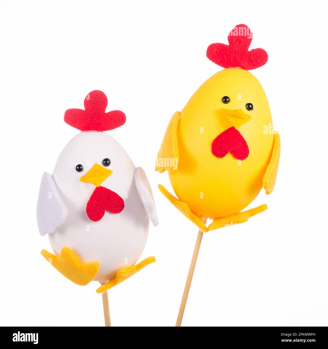 Decorative rooster with wooden stick. Easter decoration. Interior decor ...