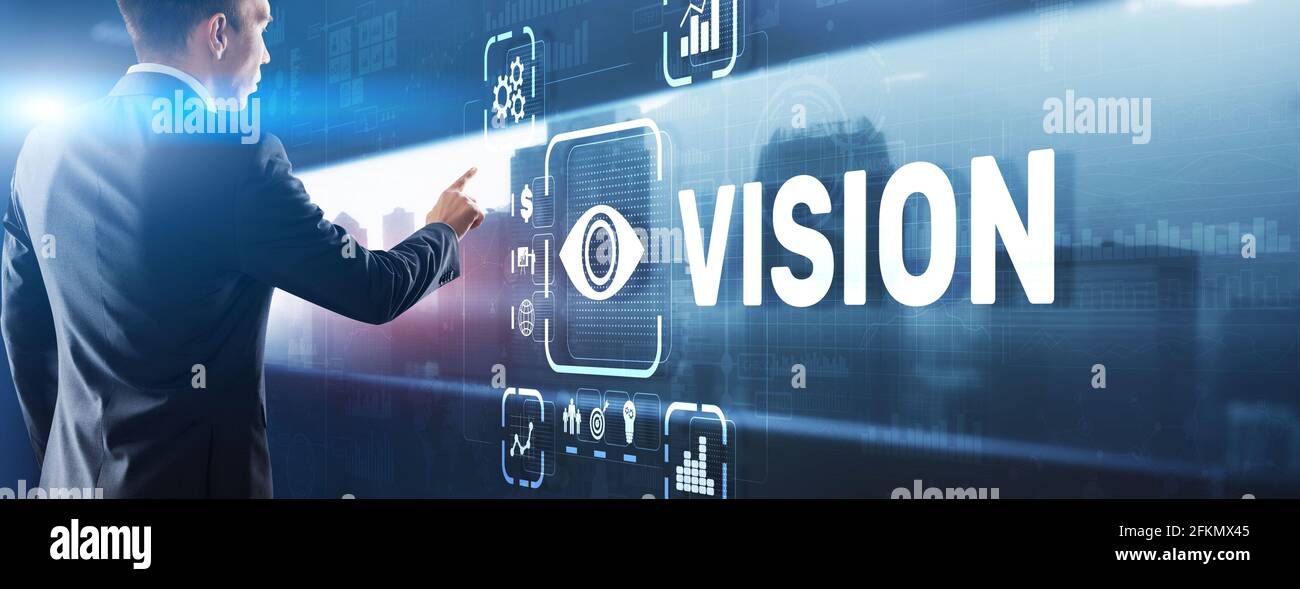 Vision Direction Future Business Inspiration Motivation Concept Stock ...