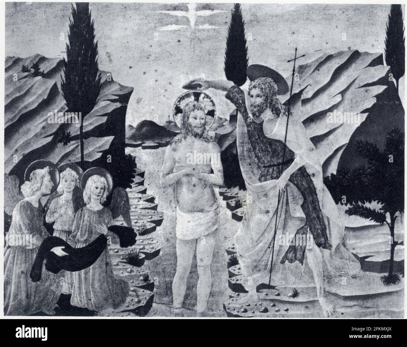 Le Baptême du Christ, Fra Angelico Stock Photo - Alamy