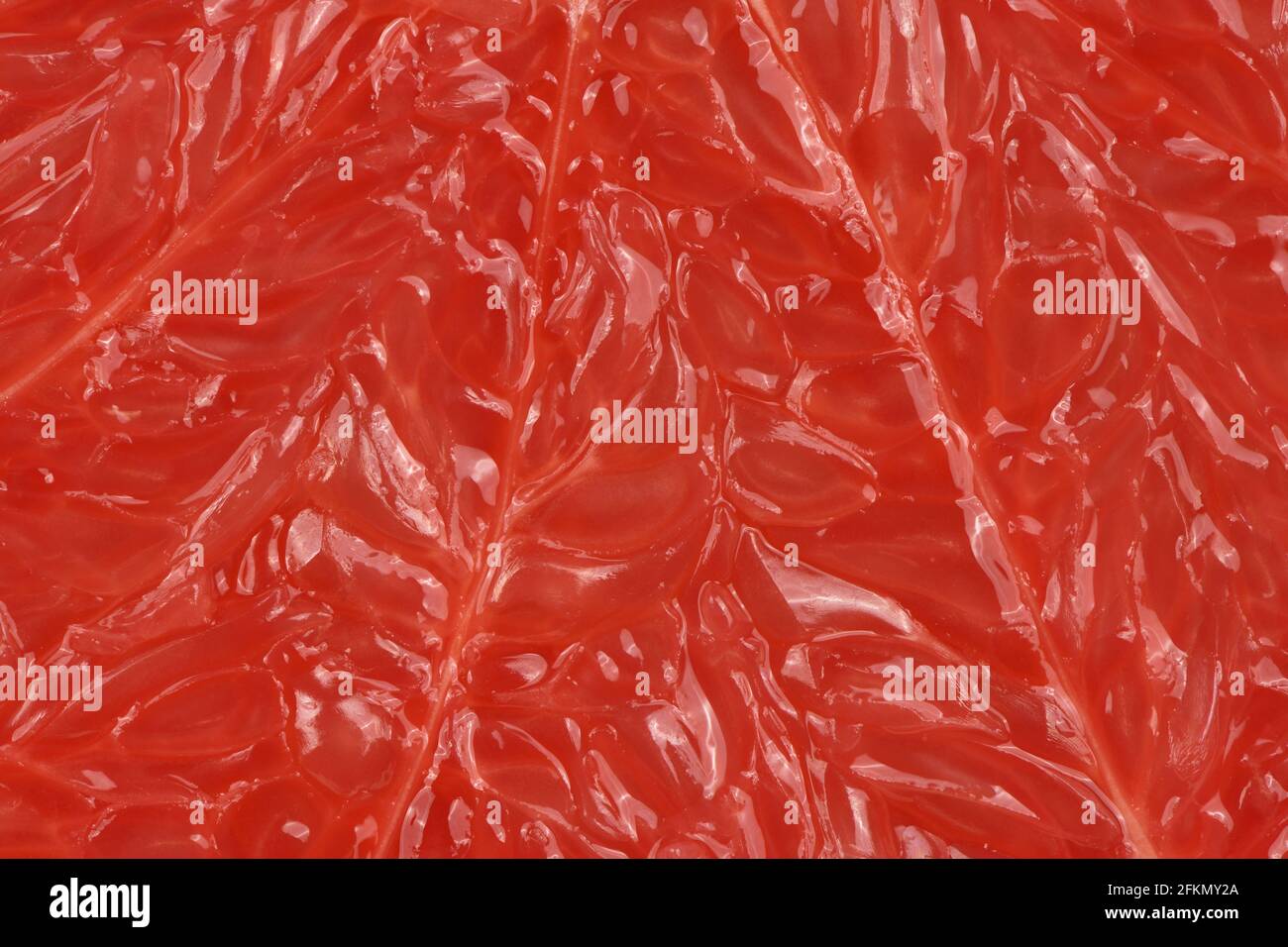 Texture of fresh ripe grapefruit. Closeup macro of grapefruit pulp ...