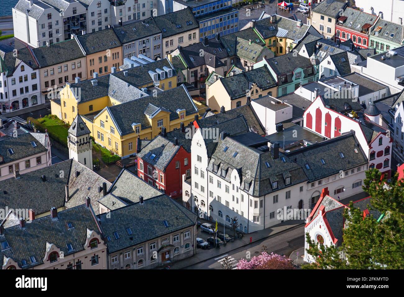 View of rooftops in a residential area Stock Photo - Alamy