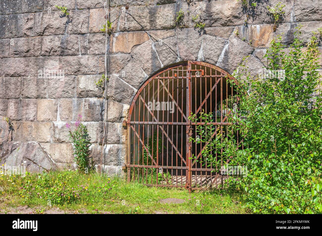 Iron path high in the the rock wall hi-res stock photography and images ...
