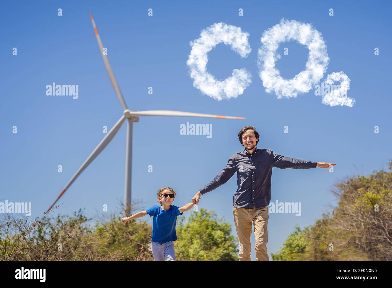 Reducing CO2 levels. Graph of the decline in carbon dioxide levels ...