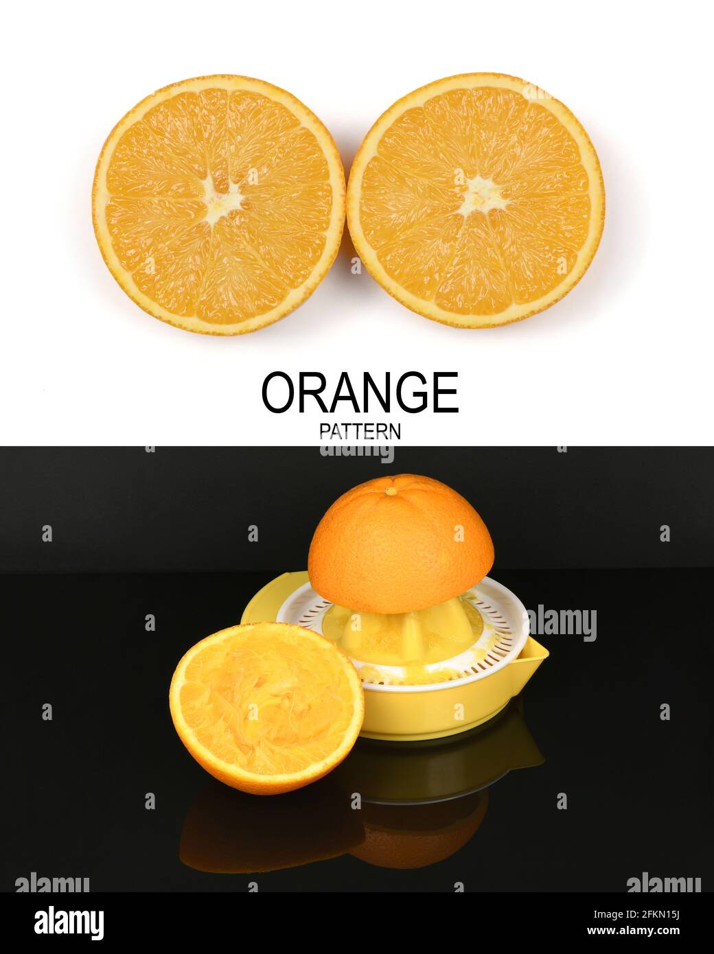 Creative layout made of orange. High resolution photo. Full depth of ...