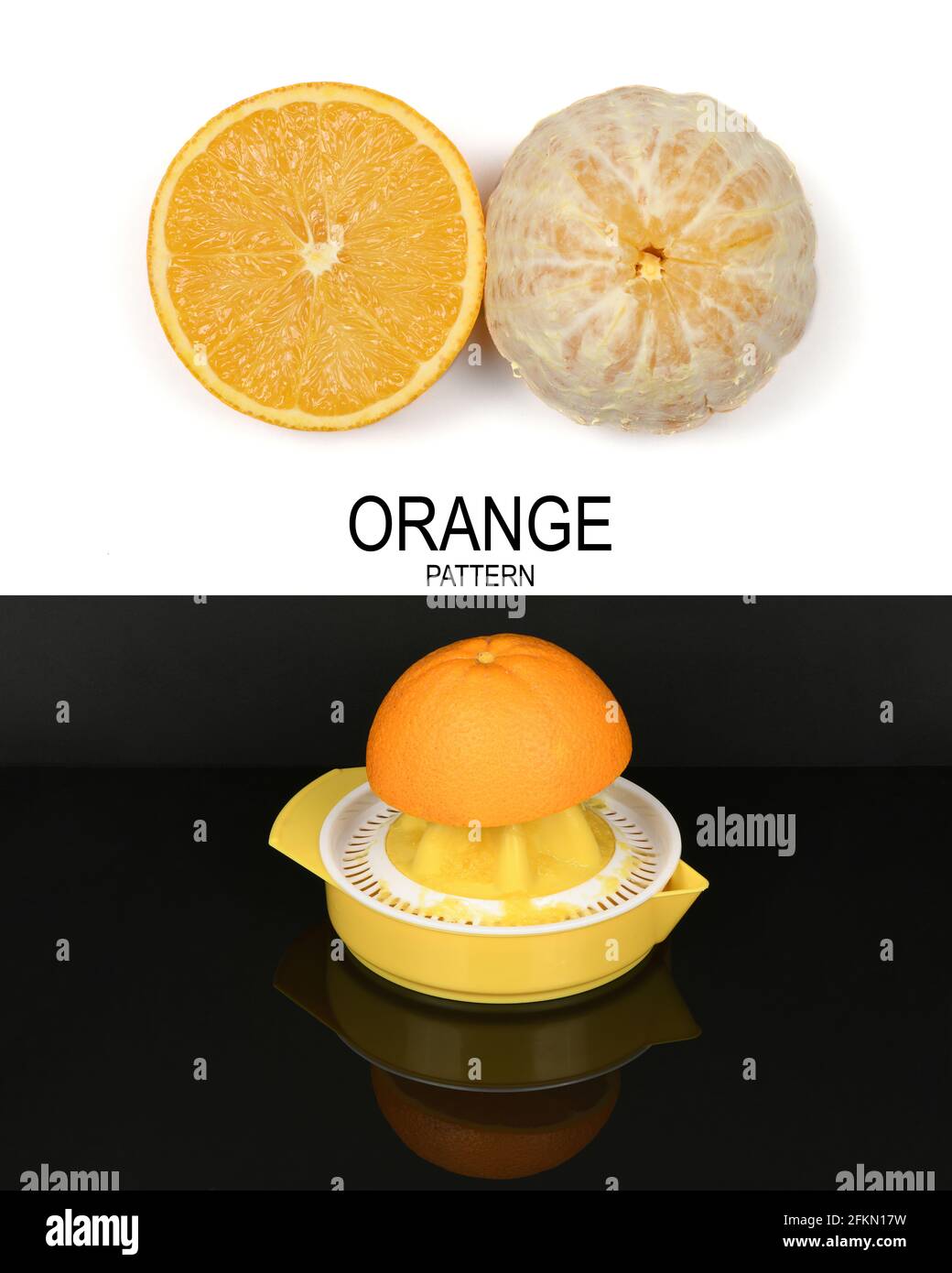 Creative layout made of orange. High resolution photo. Full depth of ...