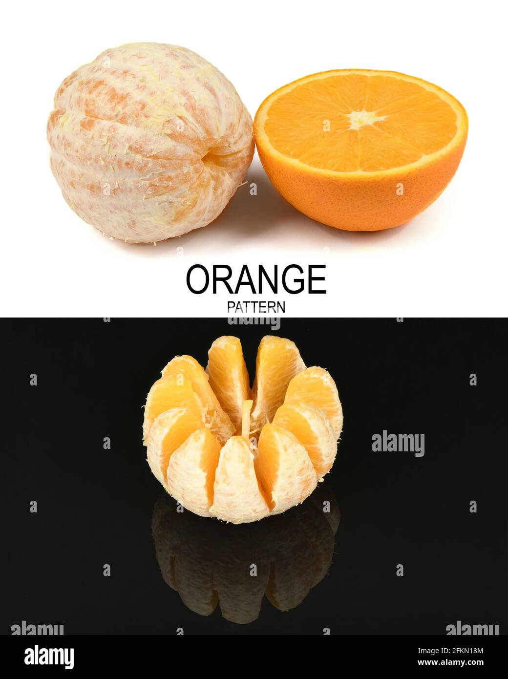 Creative layout made of orange. High resolution photo. Full depth of ...