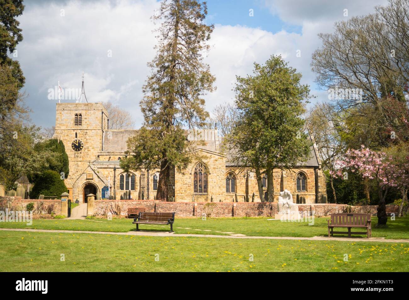 St Mary's Church, Ponteland, Northumberland, north east England, UK ...