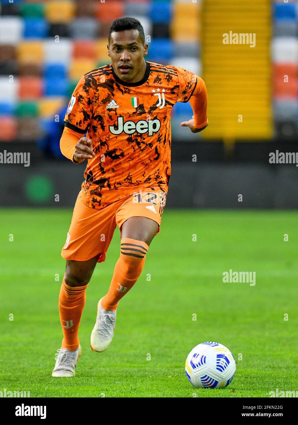 Alex Sandro (Juventus) in action during Udinese Calcio vs Juventus FC ...