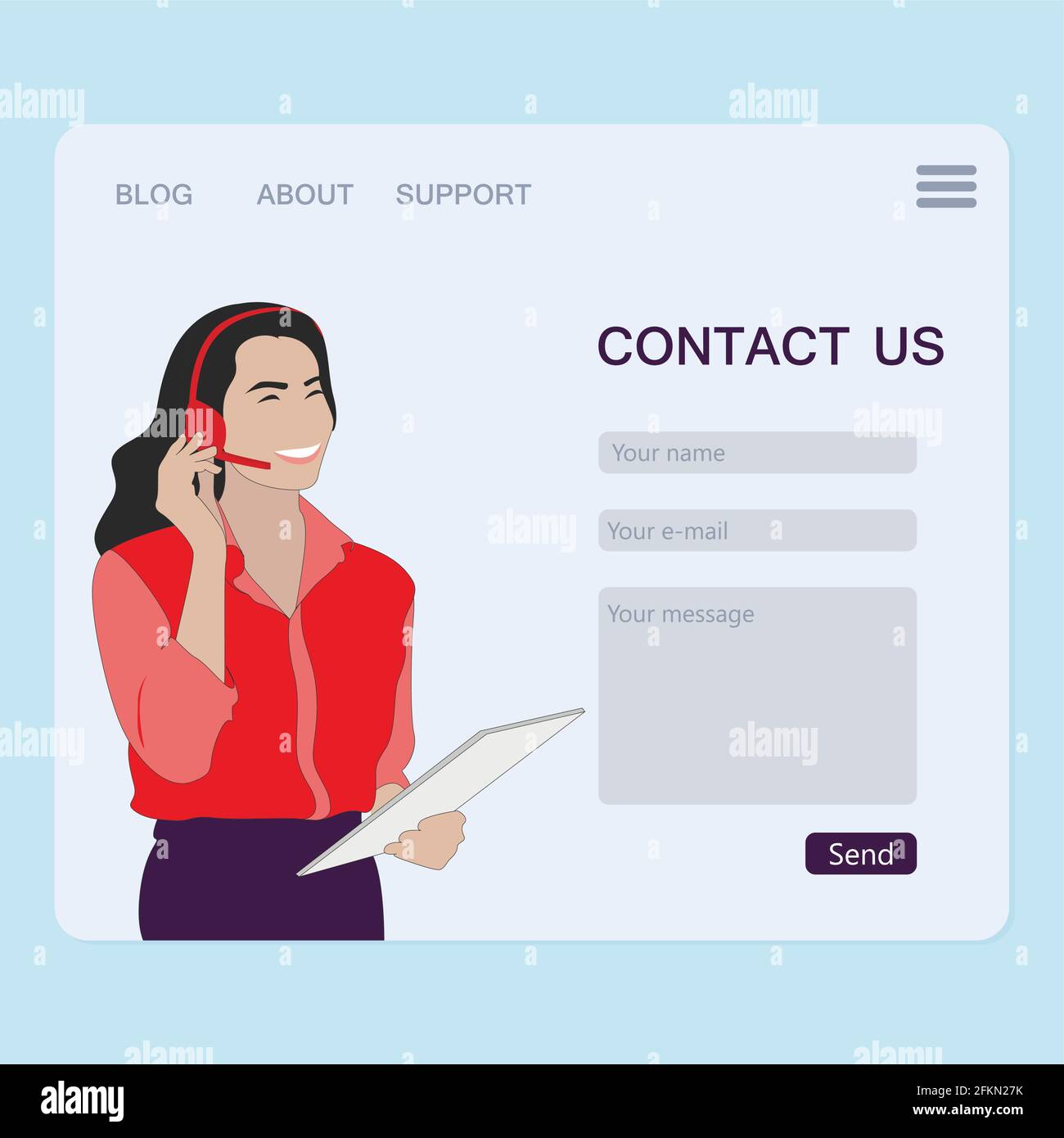 Online feed back Stock Vector Images - Alamy