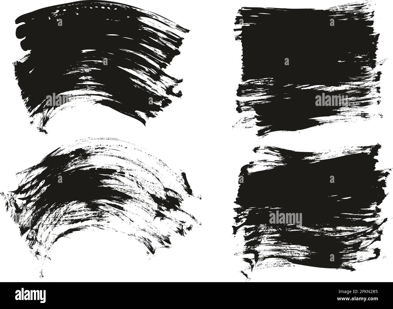 Flat Fan Brush Regular Curved & Long Background Mix High Detail ...