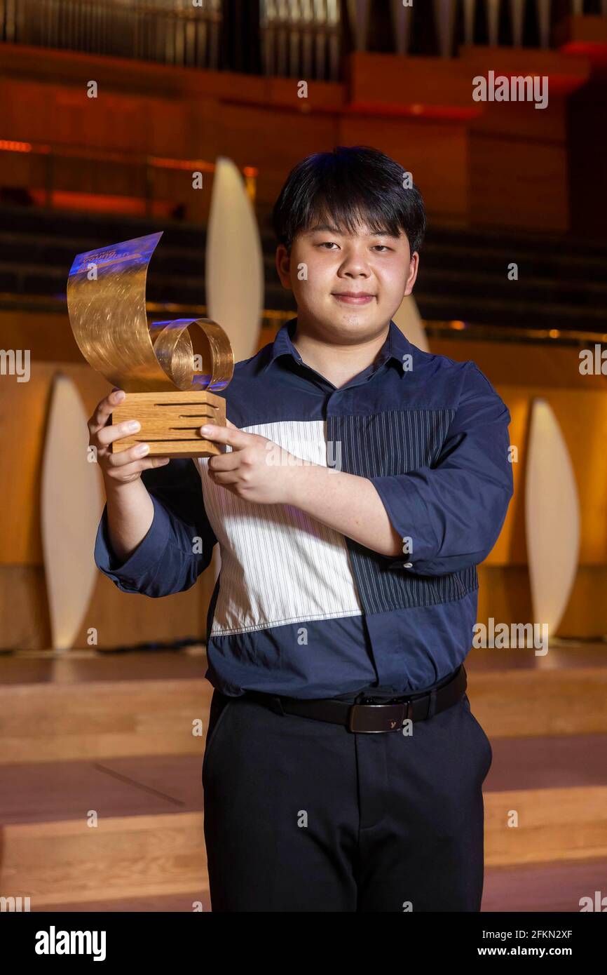 EDITORIAL USE ONLY Percussionist Fang Zhang, aged 17 is announced as ...