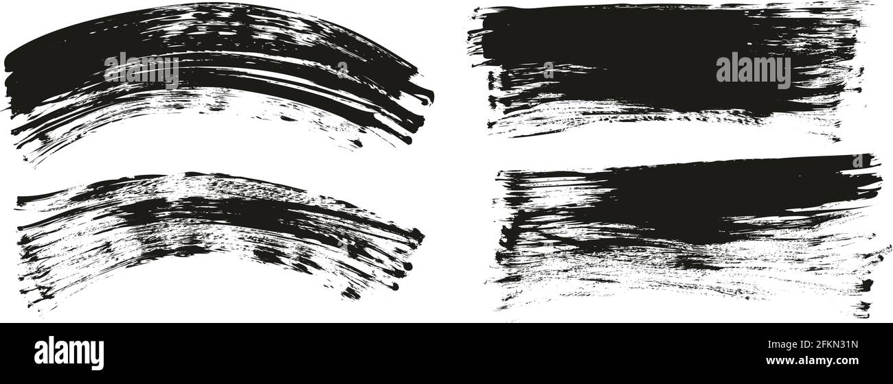 Flat Fan Brush Regular Curved & Long Background Mix High Detail ...