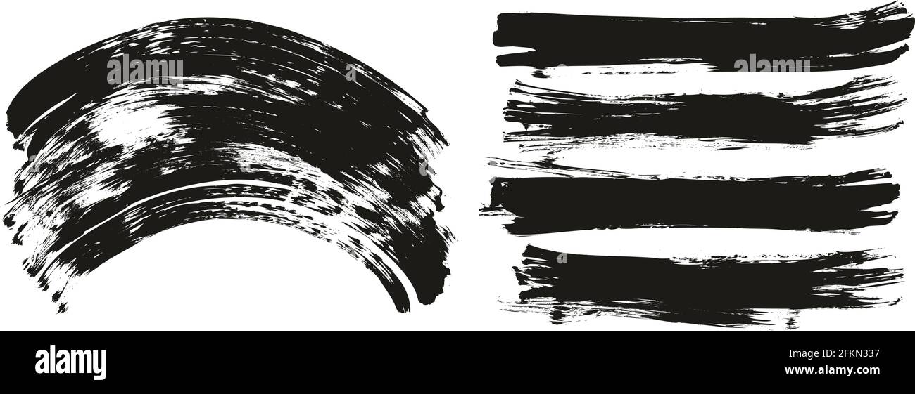 Flat Fan Brush Regular Curved & Long Background Mix High Detail ...