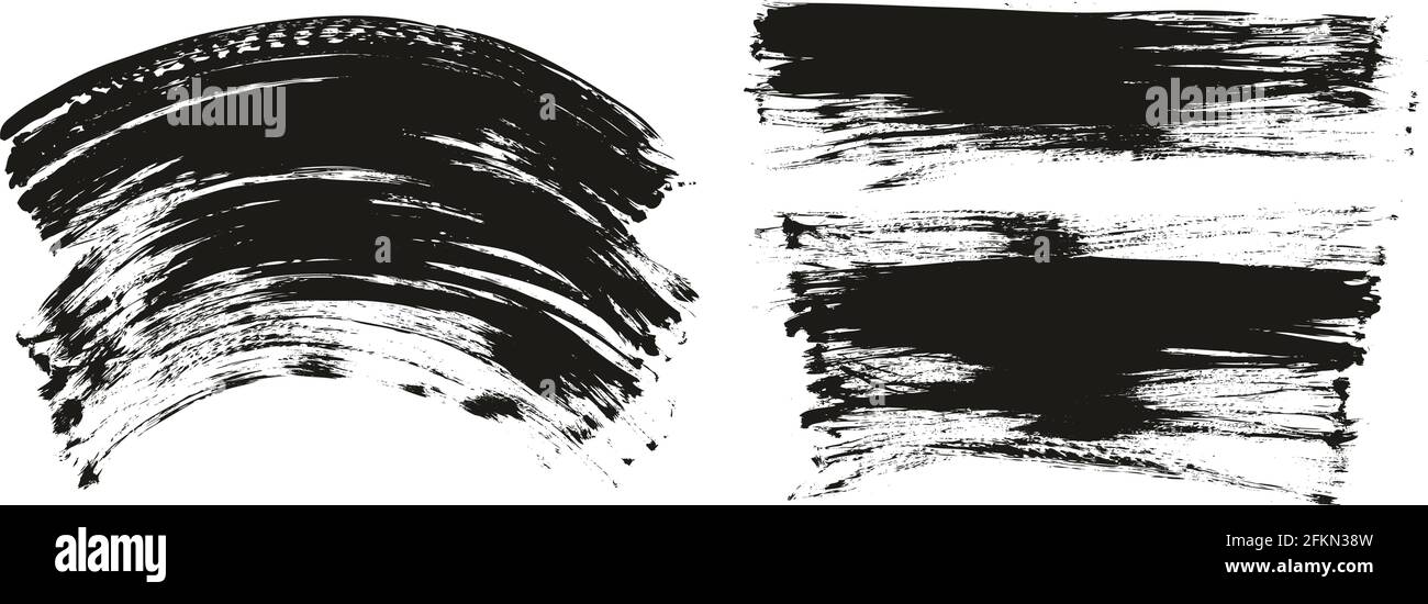 Flat Fan Brush Regular Curved & Long Background Mix High Detail ...