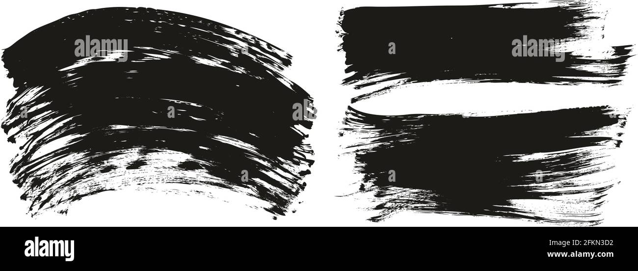 Flat Fan Brush Regular Curved & Long Background Mix High Detail ...