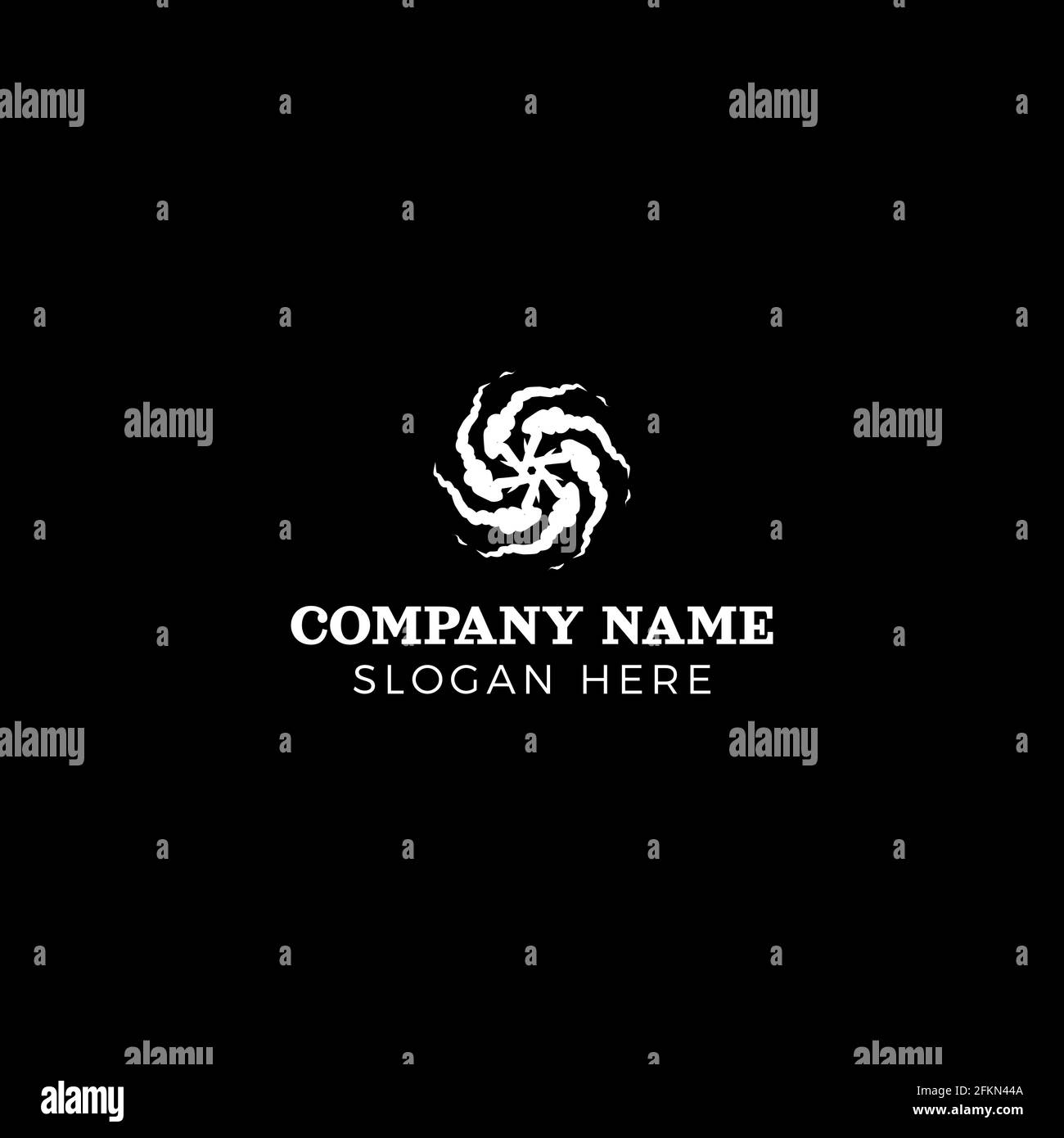 Beautiful 3D Spiral Company Abstract Logo Design Stock Vector Image ...