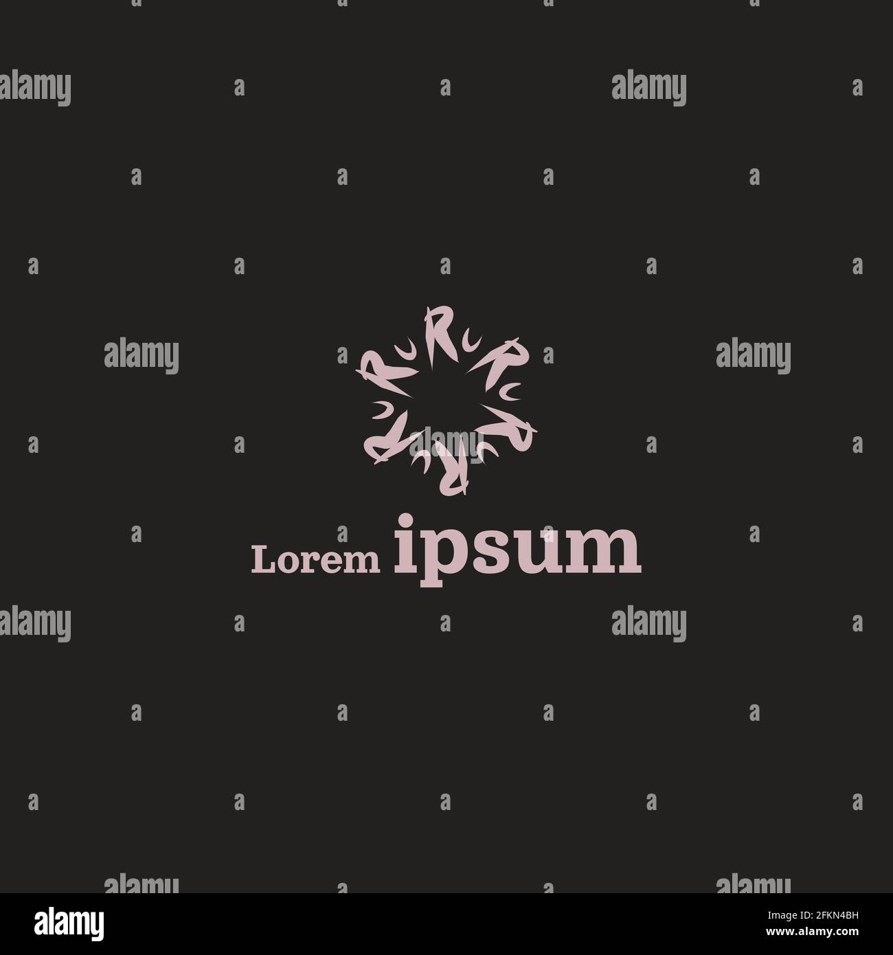Hand Drawn Simple Abstract Creative Logo Design Stock Vector Image ...